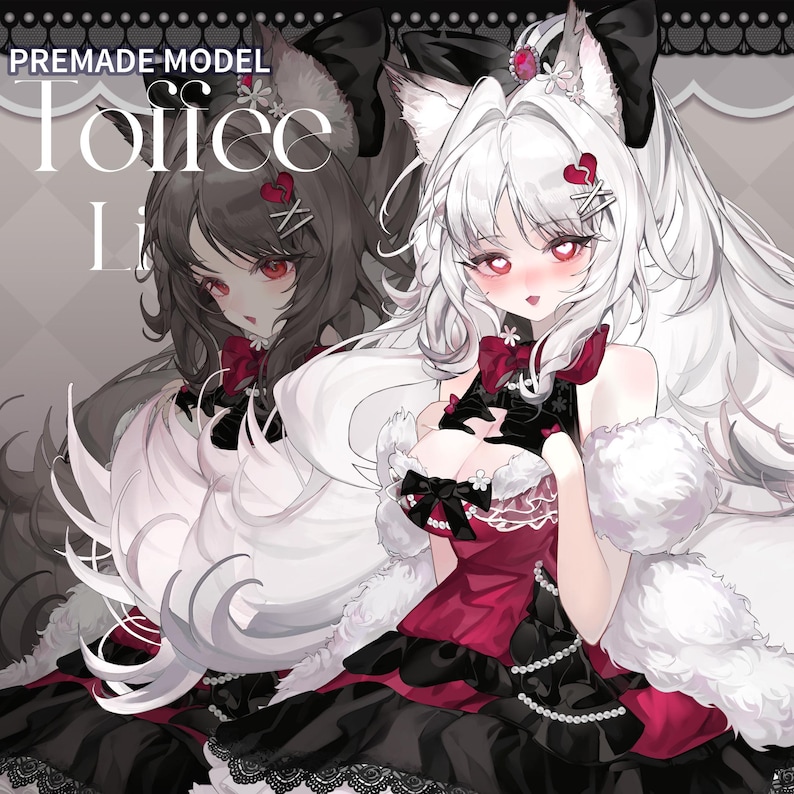 Toffee /premade Vtuber Model/fully Rigged 15+exp / - Etsy