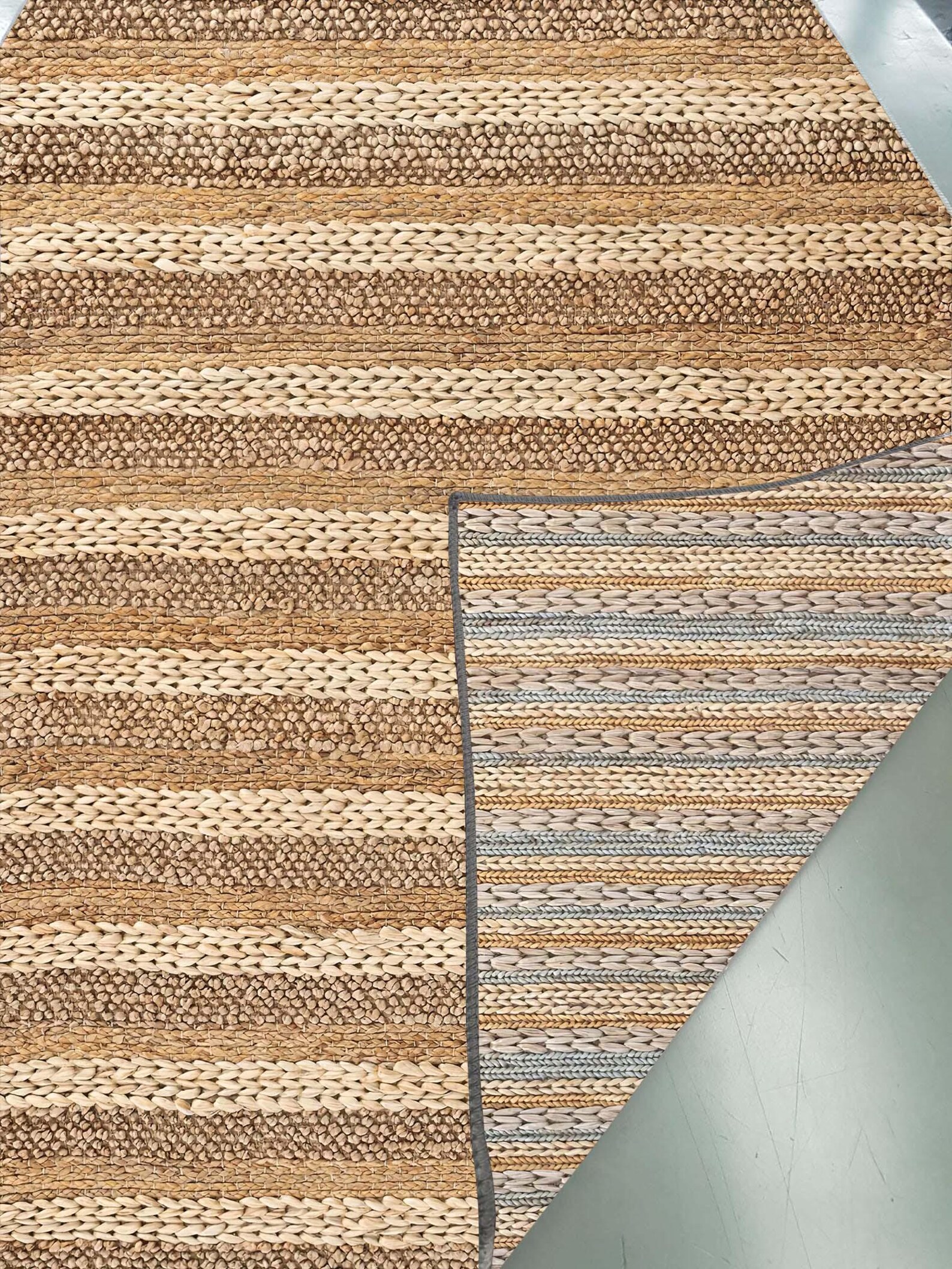 Hand Braided Jute Sisal Rug: Modern Non-dust Design - Etsy