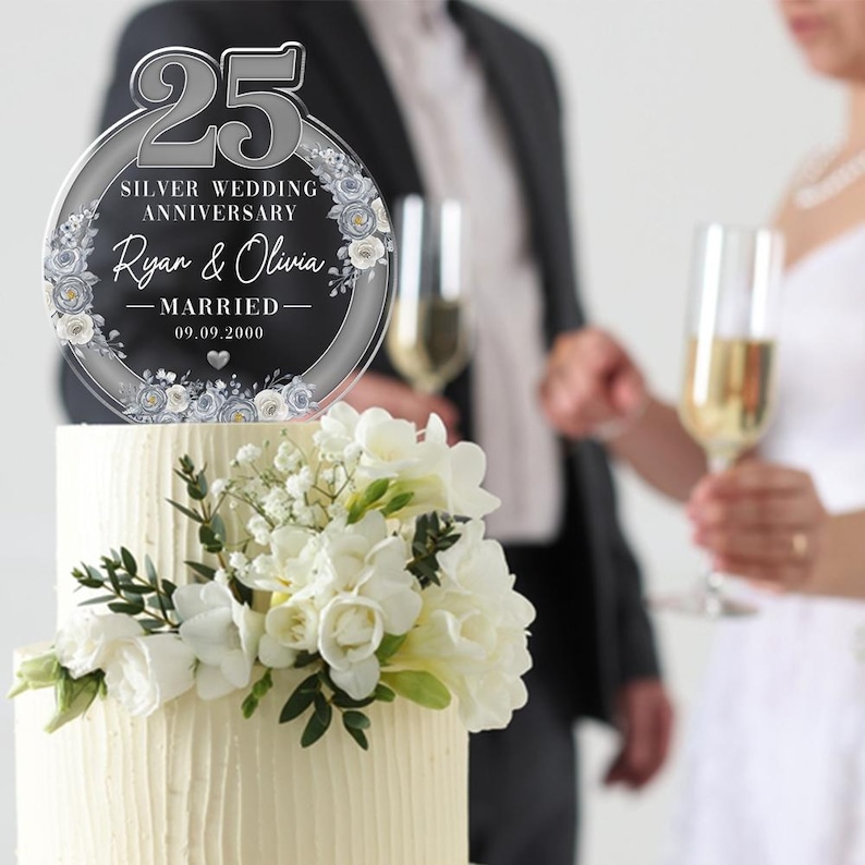 Personalized Wedding Gift, 25th Wedding Anniversary Acrylic Plaque Gift ...