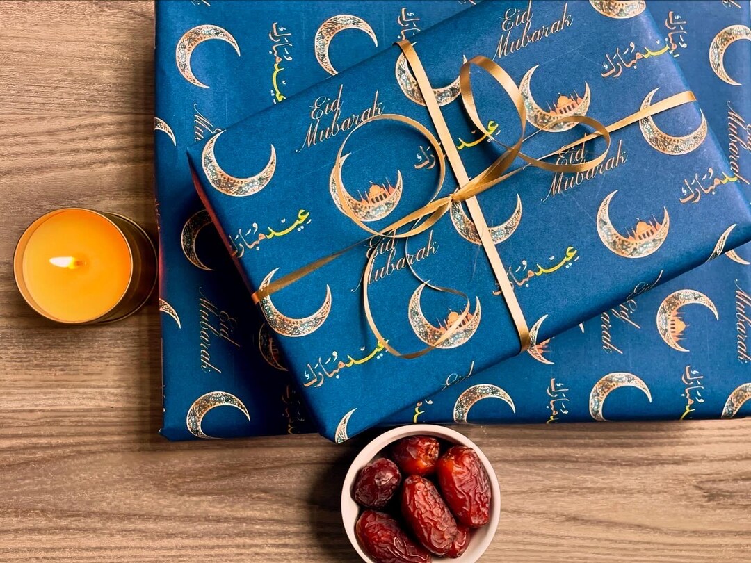 Ramadan and Eid Gift Wrapping Paper , Islamic Gift Wrap for Eid ...