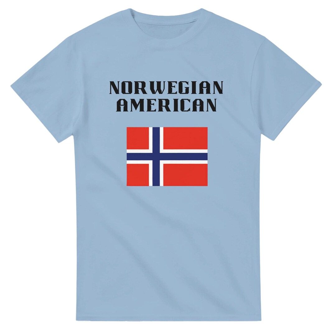 Norwegian American Shirt, Norway Shirts, Born in Norway Gifts ...