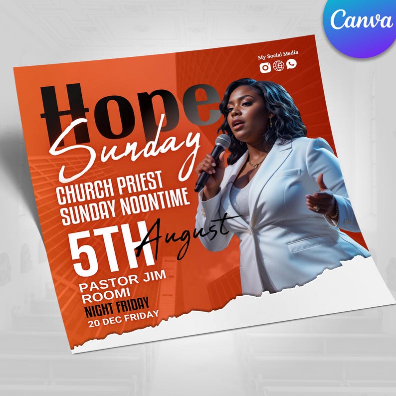 Women of God Flyer, Hope Church Flyer, Charity Flyer, Worship Poster ...