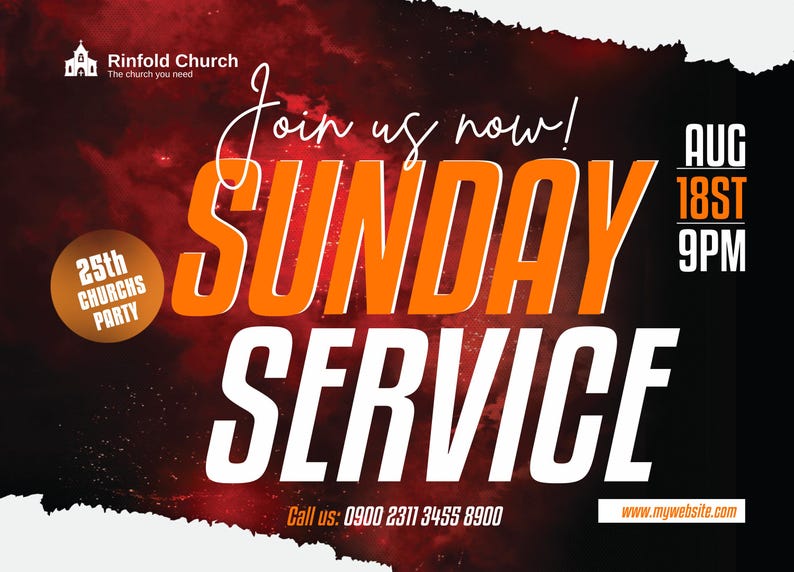 Sunday Service Flyer, Prayer Flyer, Church Flyer, Sunday Sermon, Bible ...
