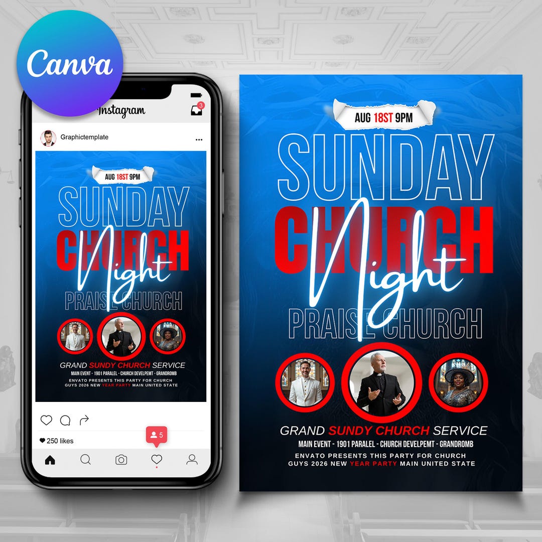 Church Flyer, Church Revival, Hope Event, Charity Flyer, Canva Design ...