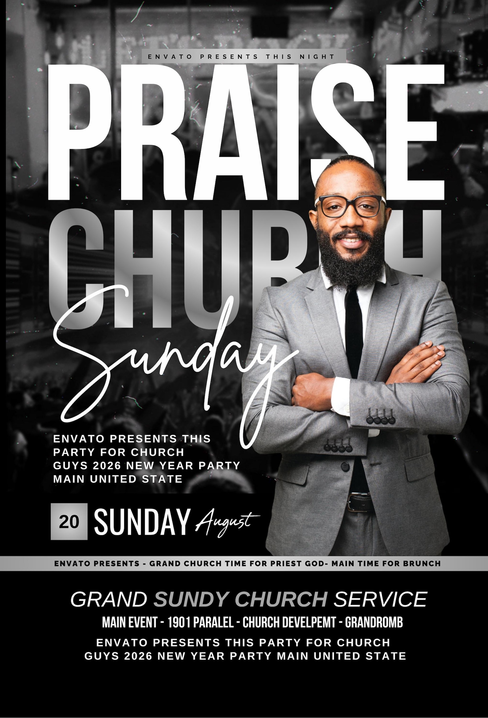 6 Amazing Church Flyer, Church Revival, Canva Flyers, Gospel Bundle ...