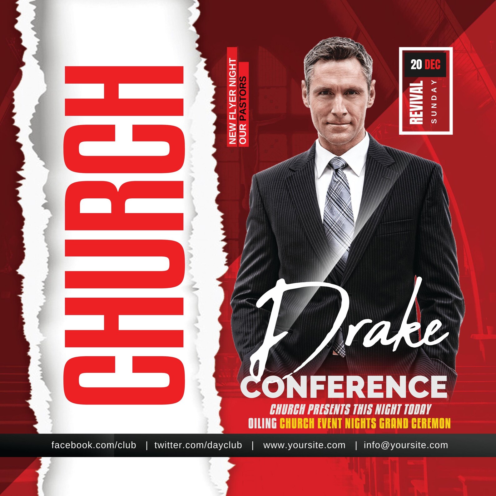 Church Flyer | Canva Flyers | Worship Flyers | Church Conference ...