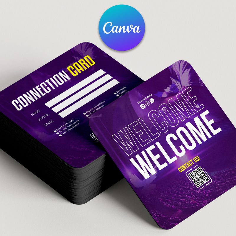 Small Church Connect Cards - Etsy UK