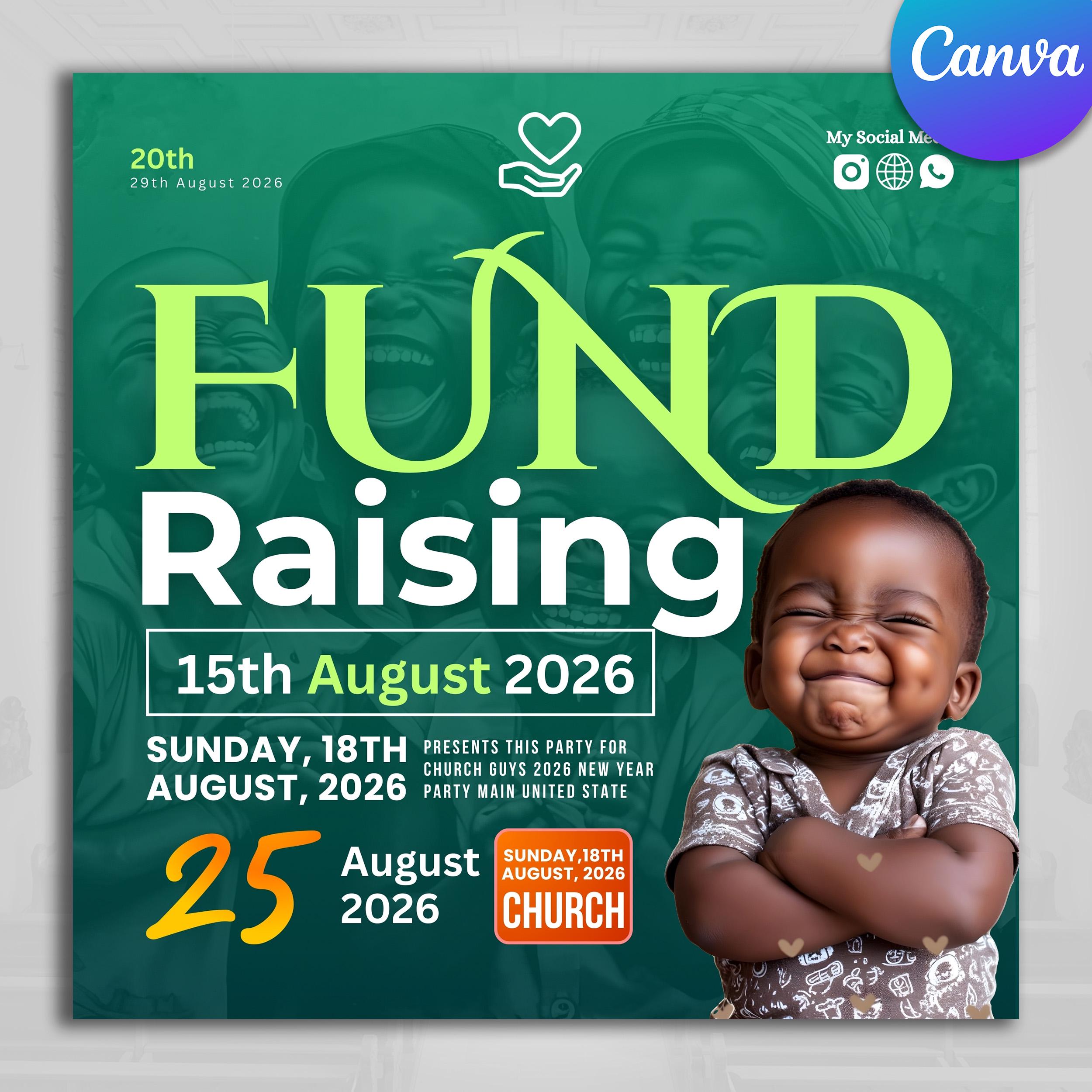 Fund Raising Church Flyer | Church Praise Flyers | Charity Church Flyer ...