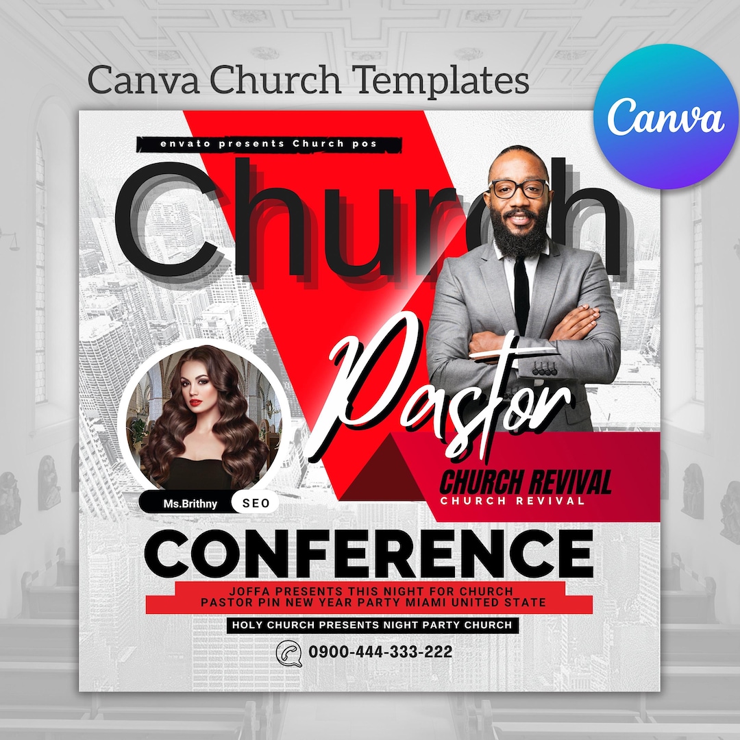 Church Conference Flyer | Canva Flyer | Church Poster | Church ...