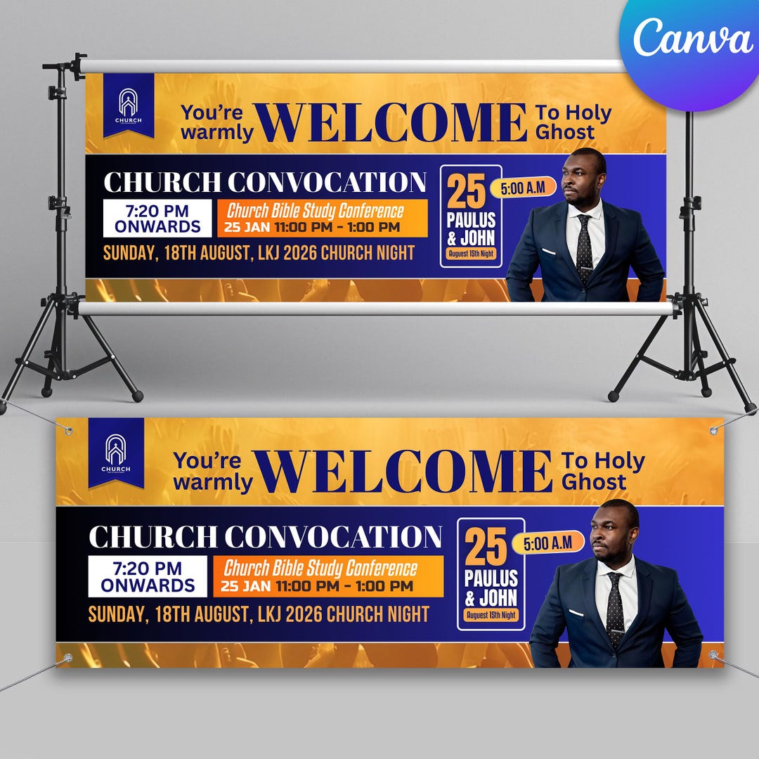 Church Conference Banner, Church Banner, Vinyl Banner, Church ...