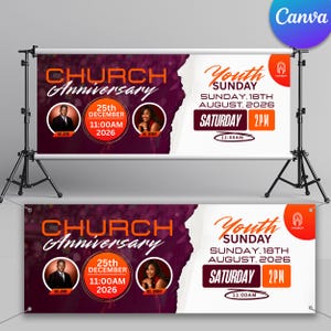 Church Anniversary Banners, Vinyl Horizontal Banners, Church Seminar ...