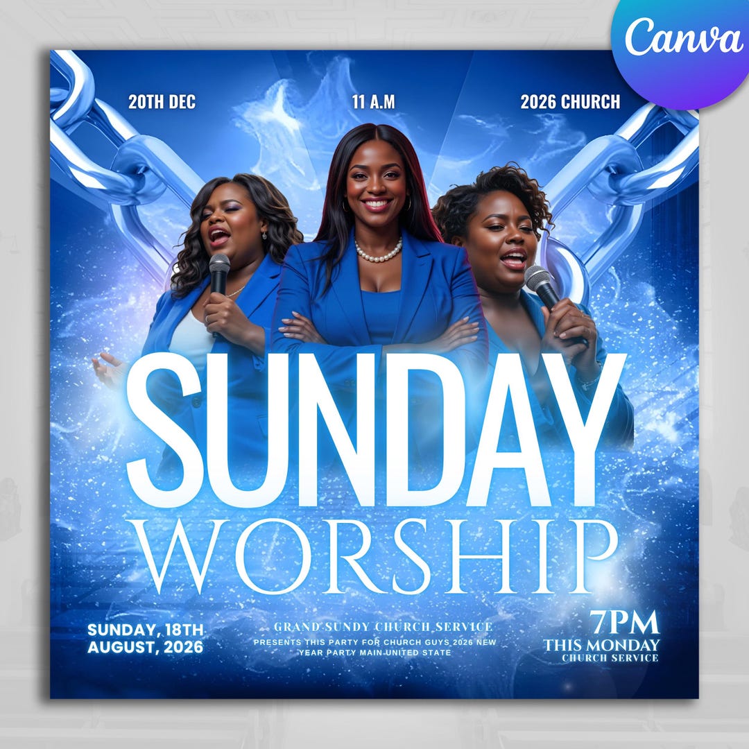 Women of God Church Flyers, Church Praise, Church Concert Flyers ...