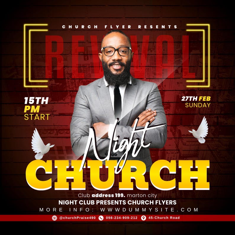 6 Church Poster Pack, Multipurpose Church Bundle, Gospel Bundle, Church ...