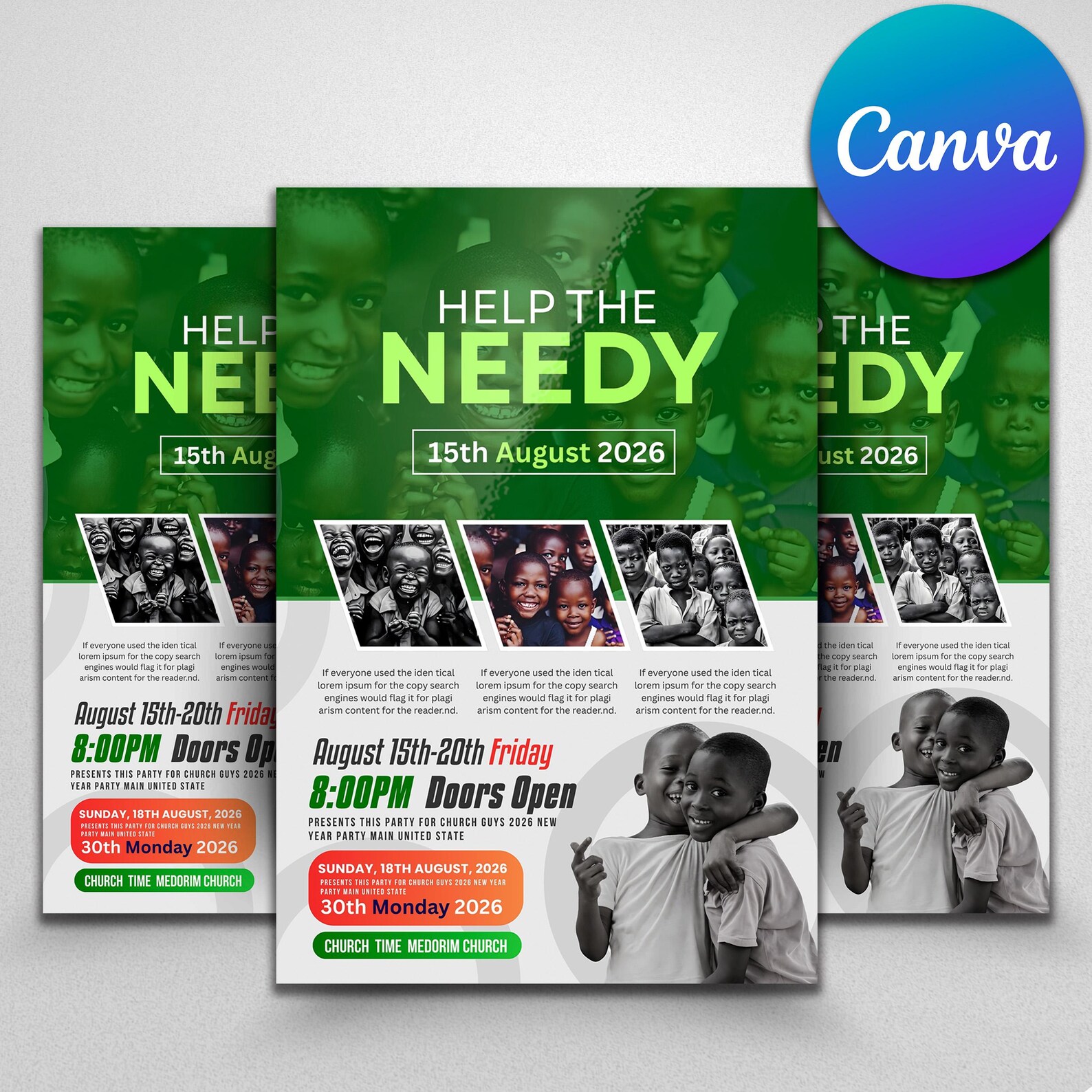 Charity Flyers, Hope Flyers, Aid Flyer, Fund Raising Templates, Church ...