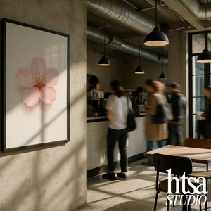 Urban Cafe Wall Art Mockup – Vertical Framed Print PSD for Posters ...