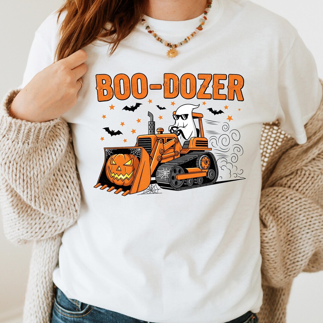 Boo Dozer PNG, Halloween Kid Png, Funny Halloween Png, Pumpkin Truck ...