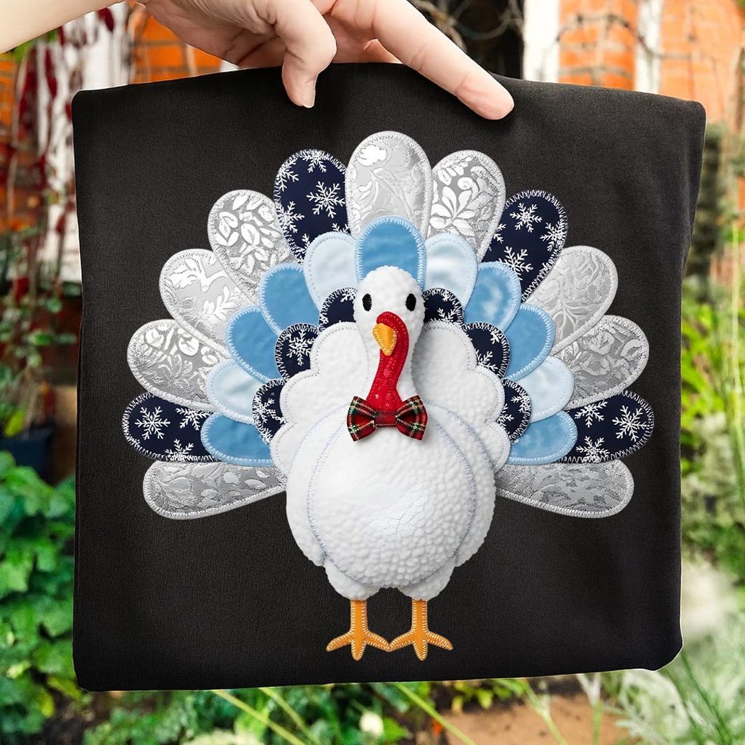 Fall Turkey Png, Fall Patchwork Png, Fall Patchwork Turkey Png ...