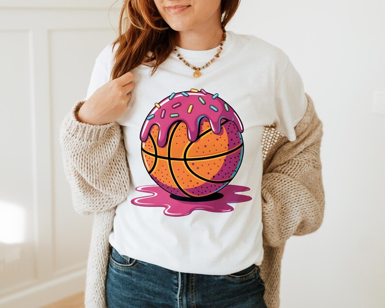 Basketball Drip PNG, Ice Cream Drip Design, Basketball Game Day, Ice ...
