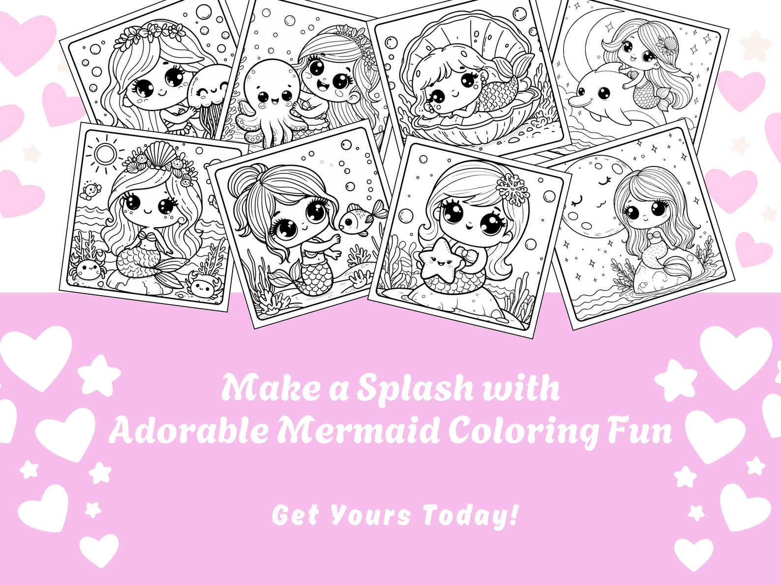 Printable Mermaid Coloring Pages, Mermaid Coloring Pages, Mermaid ...