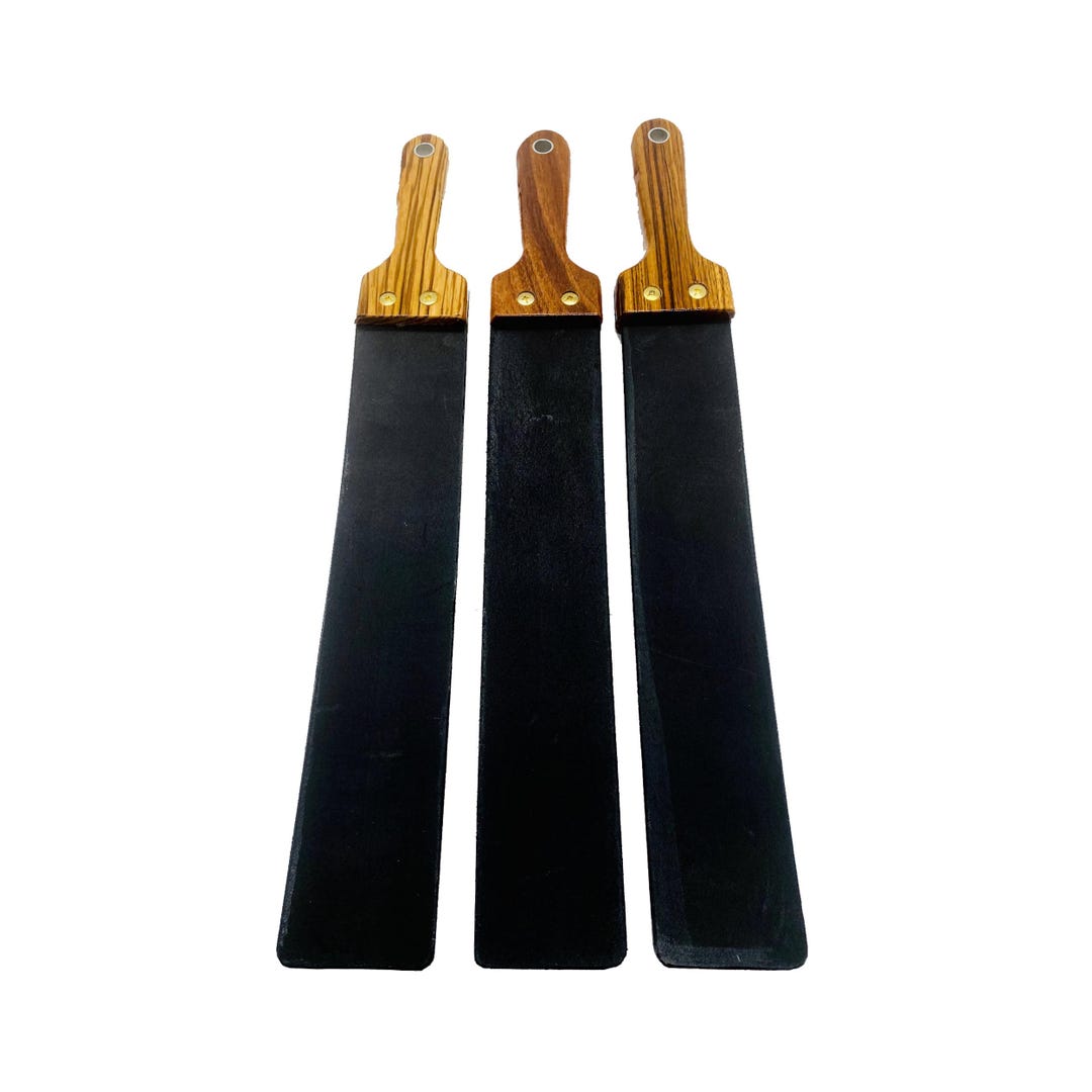 Medium Italian Leather Barber Strap Spanking Slapper Paddle | 13 ...