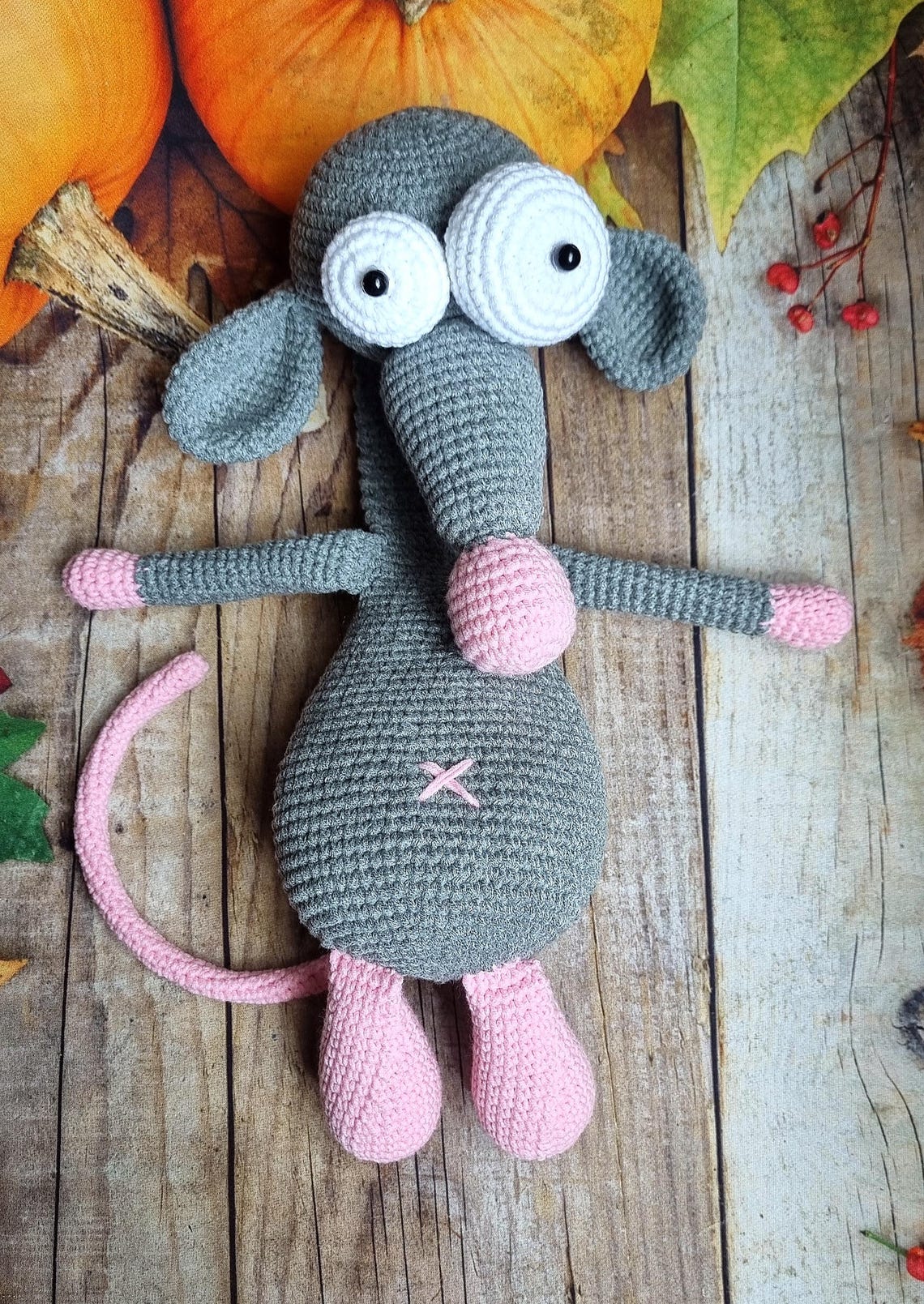 Funny Crochet Mouse Pattern, Mouse Door Stop Crochet Pattern PDF ...