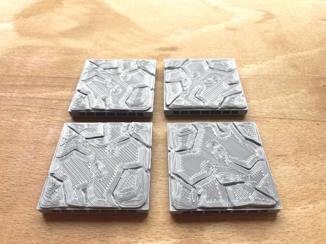 TTRPG Tabletop Desert Cracked Sandstone Effect Floor Tile Dungeons and ...