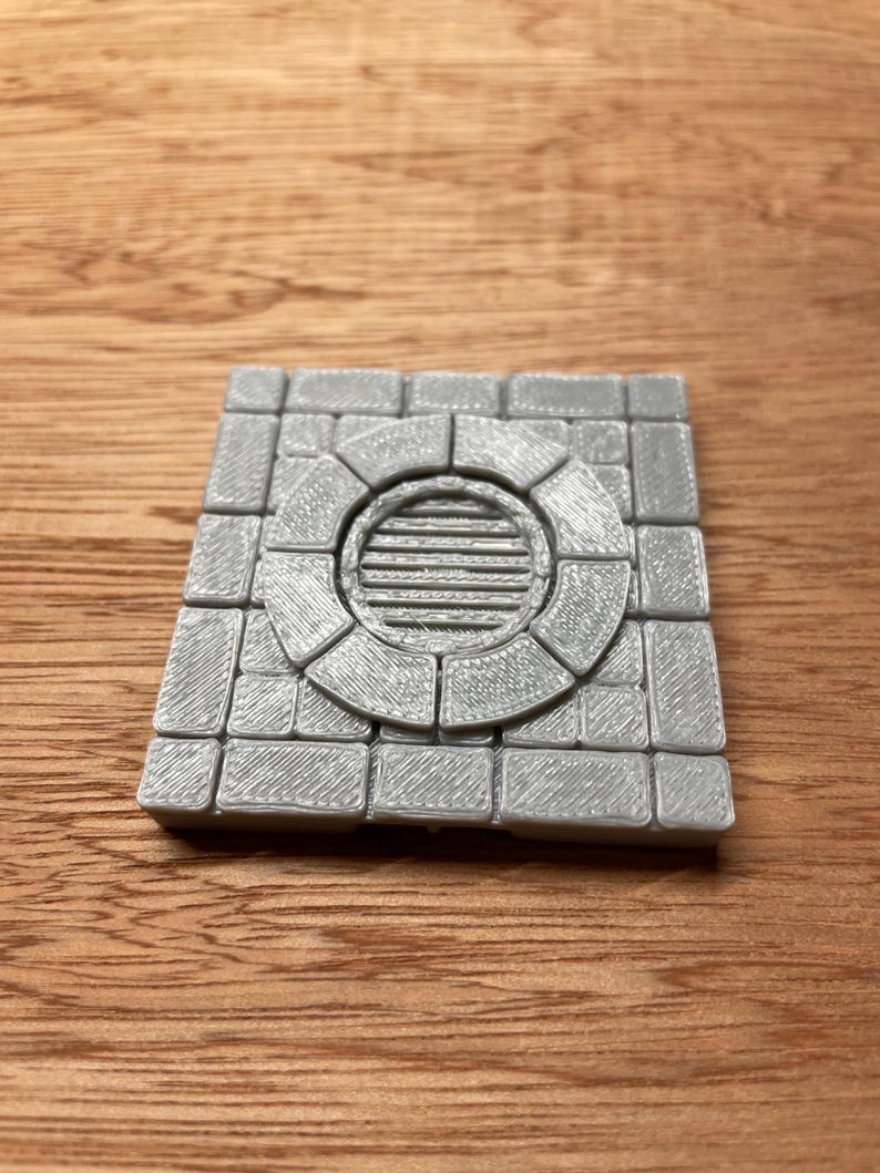 TTRPG Tabletop Sewer Hall Grate Floor Terrain Tile’s Roleplaying ...
