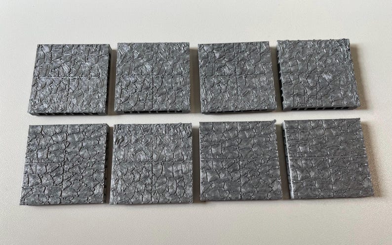 3D Printed Rustic Stone Effect DND Roleplaying Tiles - Etsy