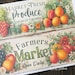 Farmer's Market Sign Decoupage Paper, Vintage A4 Rice Paper for Small ...