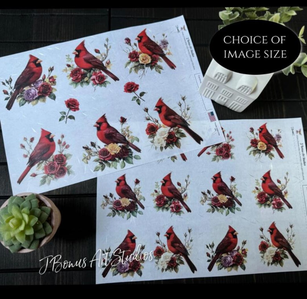 Cardinal A4 Rice Paper, Small Craft Decoupage Projects, Ephemera Junk ...