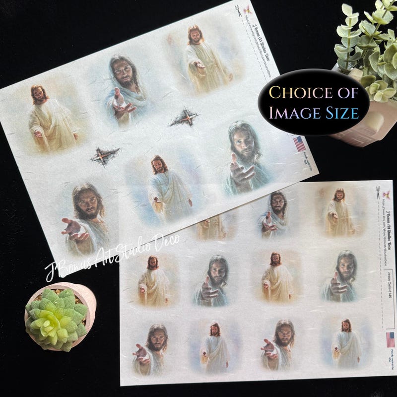 Jesus Art on Rice Paper - Etsy