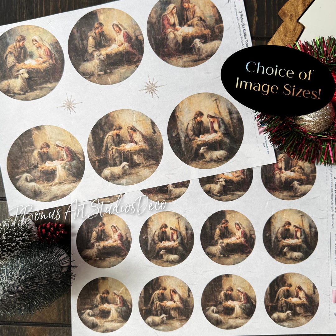 Nativity Decoupage Paper, Christmas A4 Rice Paper for Small Craft ...