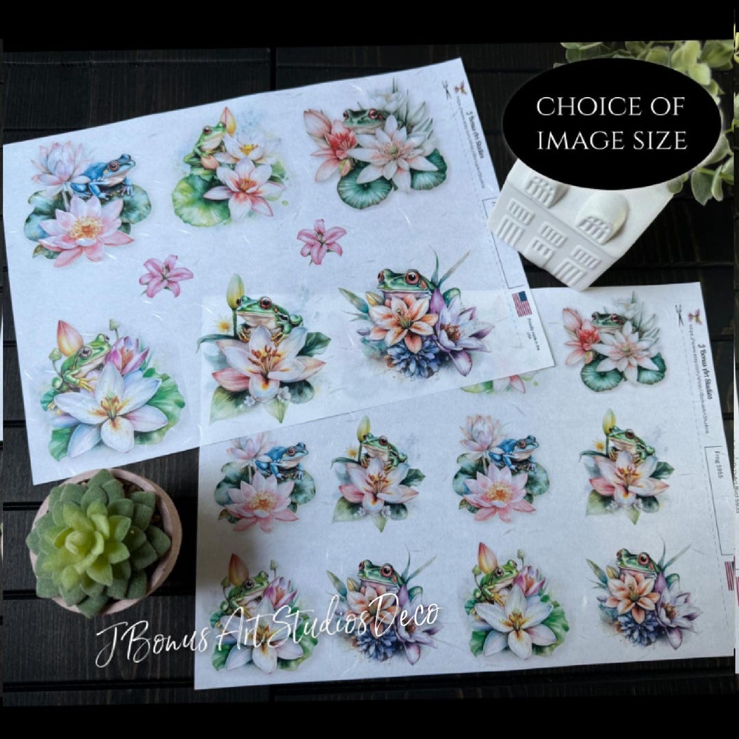 Frog, A4 Rice Paper, Small Craft Decoupage Projects, Ephemera Junk ...