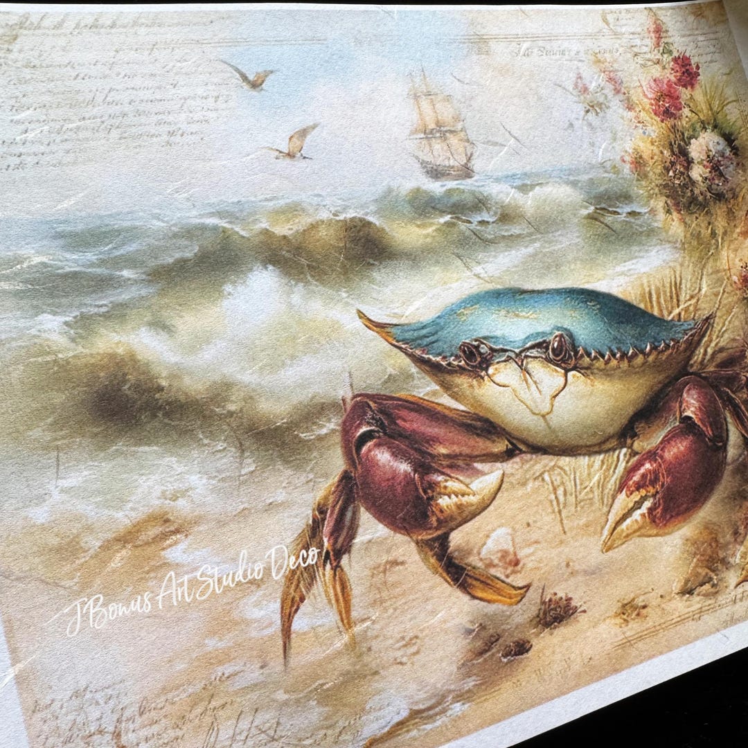 Decoupage Rice Paper for Small Craft Projects (A4), Ephemera Junk ...