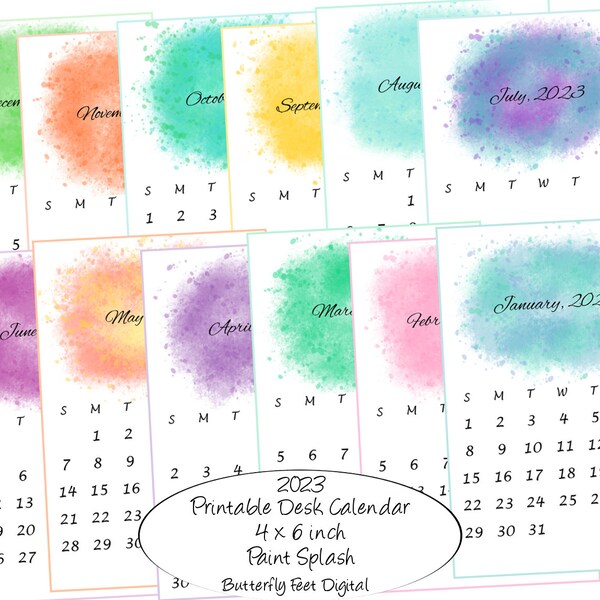 Desk Calendar - Etsy
