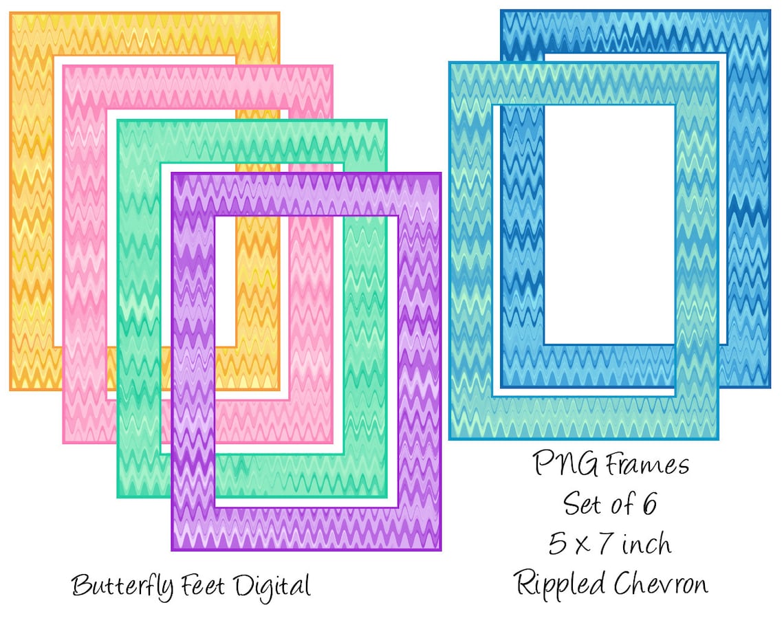 PNG Clipart Frames Borders Digital Picture Frame 5x7 Photo - Etsy