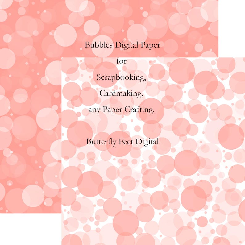 Bubbles Digital Paper Pack 14 Printable Backgrounds Digital Download - Etsy
