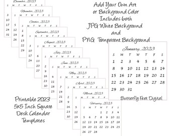 Mini Desk Calendar - Etsy