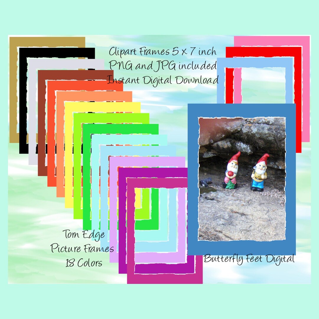 PNG Clipart Picture Frames Borders Torn Edge Paper Photo Overlay 5 X 7 ...