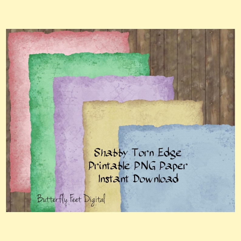 Torn Edge Paper PNG Images Printable Journal Pages Unlined Writing ...