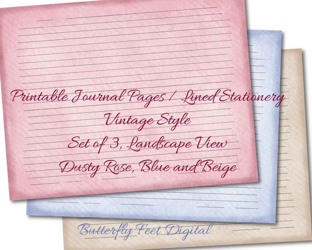 Digital Download Half-size Journal Distressed Backgrounds Lined Writing ...