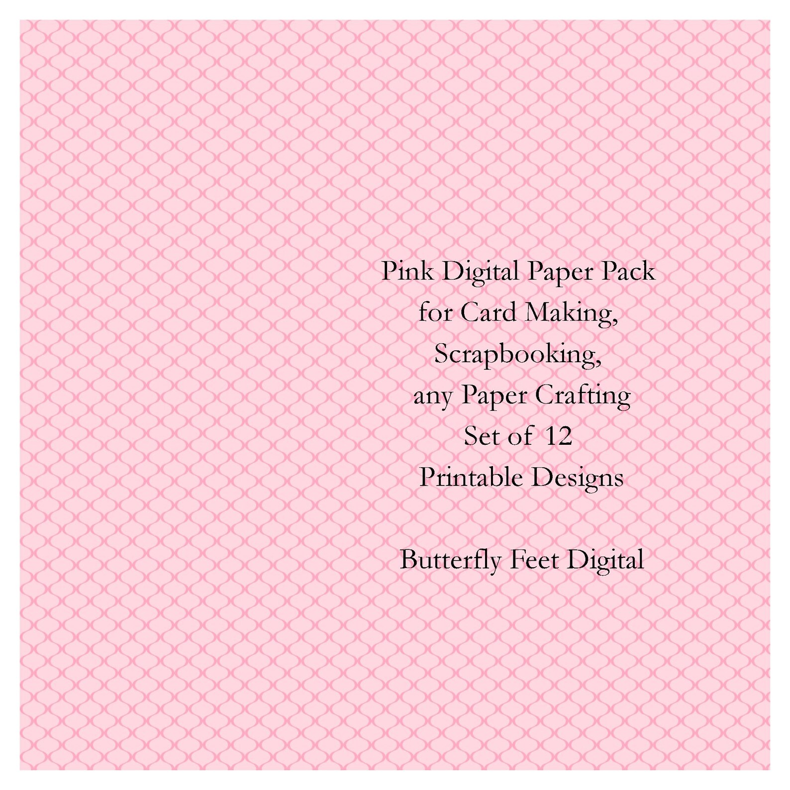 Pink Digital Paper Pack 12 Printable Background Designs Digital ...