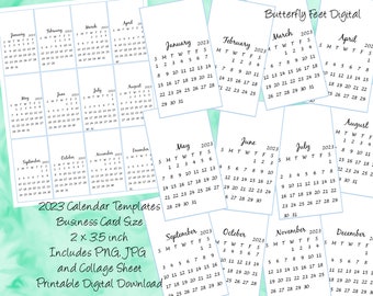 2x3 Mini Calendar - Etsy