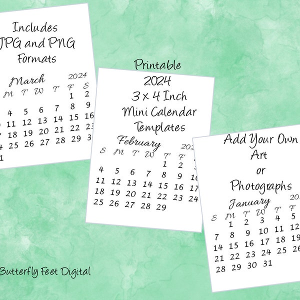 Mini Calendar - Etsy