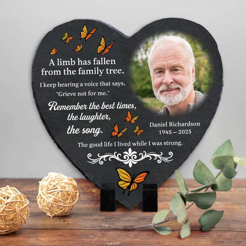 Memorial Garden Stone, in Loving Memory Keepsake, “A Limb Has Fallen ...