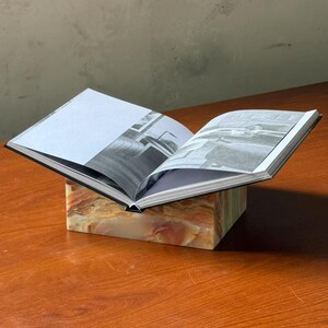 Lux Brown Onyx Bookstand in 2 Sizes, Marble Bookstand, Book Holder ...