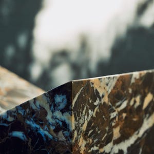 Nero Portoro Marble Bookstand in 3 Sizes, Marble Bookstand, Book Holder ...