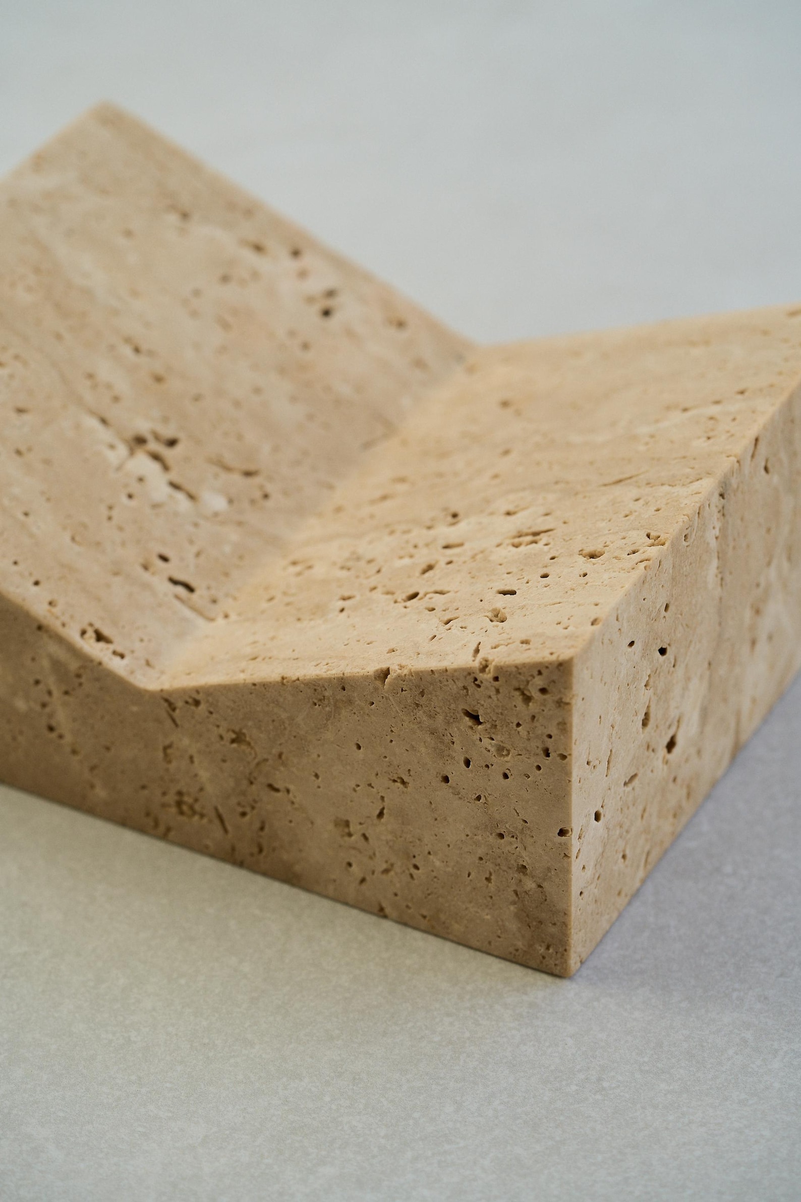 Natural Travertine Bookstand, Minimalist Stone Book Holder, Recipe ...