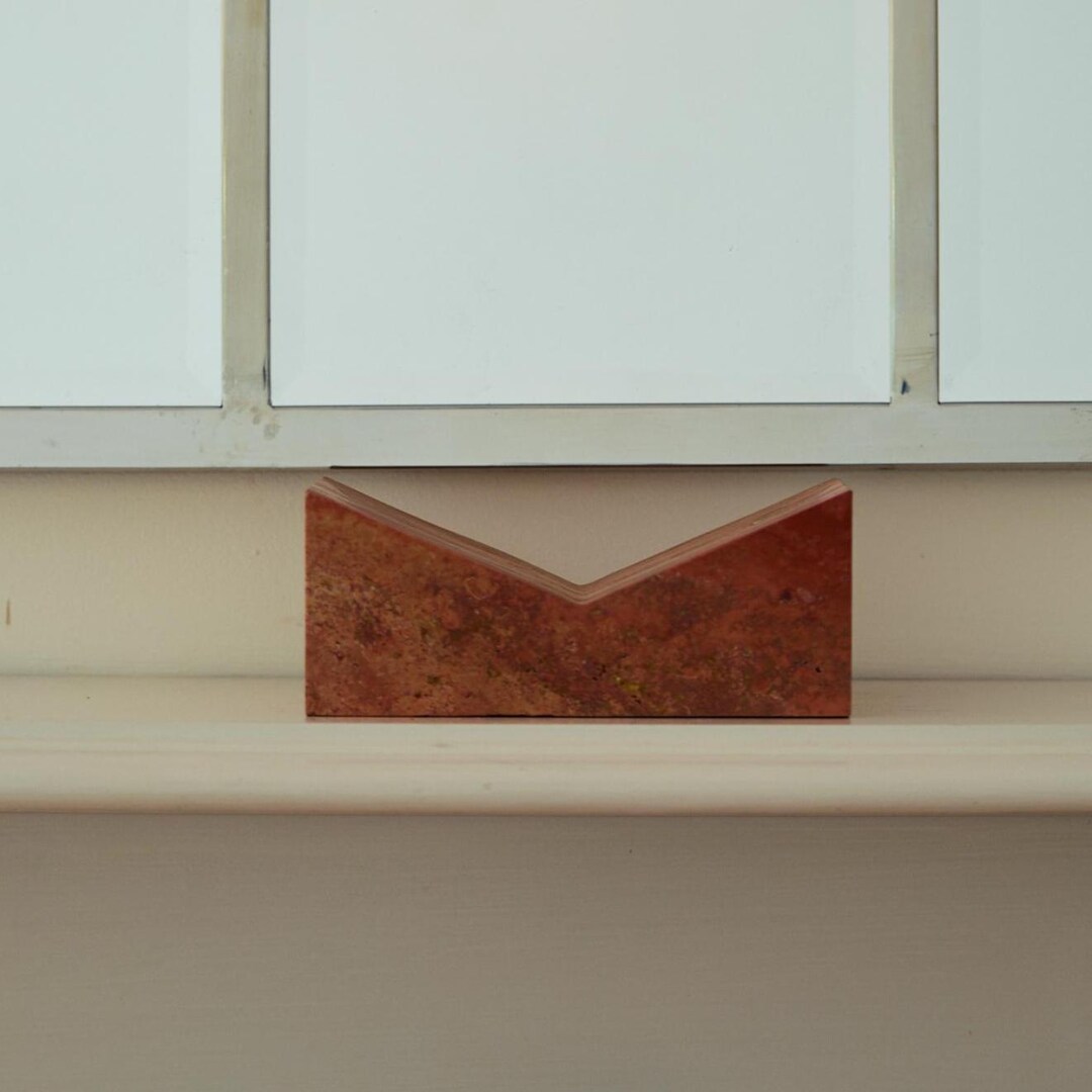 Travertine Rosso Bookstand in 2 Sizes, Marble Bookstand, Book Holder ...