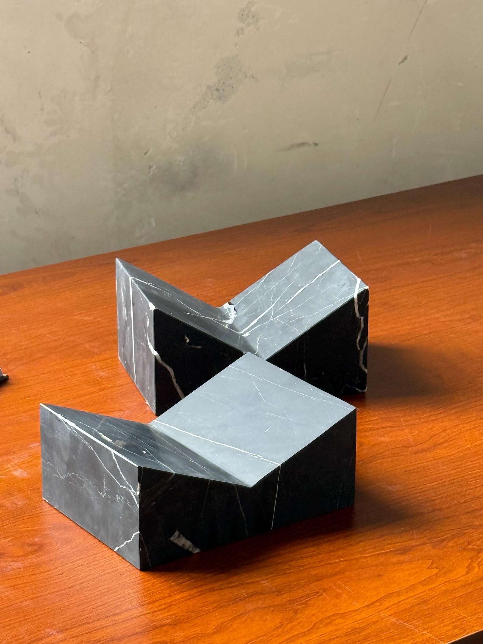 Nero Marquina Marble Bookstand in 2 Sizes, Marble Bookstand, Book ...